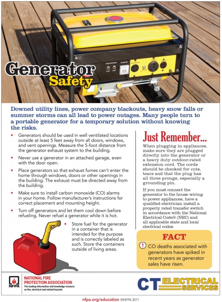 Portable Generator Safety | 22 Kw Generac Generator CT | Generator For ...